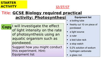 AQA new specification-REQUIRED PRACTICAL 6-Photosynthesis-B8.2 ...