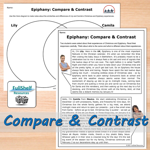 Epiphany January Reading Comprehension | Teaching Resources