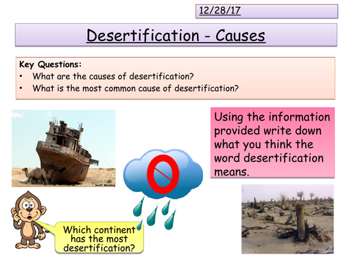 Causes of Desertification | Teaching Resources
