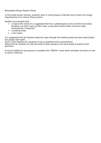 Renewable Energy | Teaching Resources