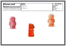 GCSE PE - Planes & Axes - Lesson Plan - Dissecting a Jelly Baby - Quiz ...