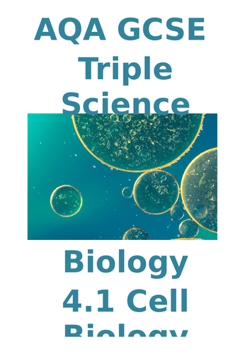 AQA Biology - Cell division booklet and AQA Combined (F) Energy and ...