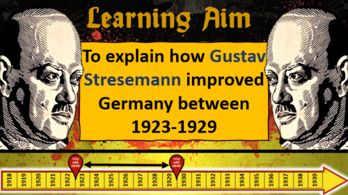 Gustav Stresemann Recovery - Weimar & Nazi Germany - GCSE History ...