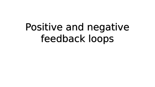 A Level; water and carbon cycle: positive & negative feedback, short ... A Level; water and carbon cycle: positive & negative feedback, short ...