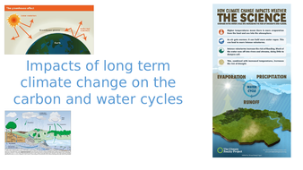 A Level; Impacts of long term climate change on the carbon and water ...