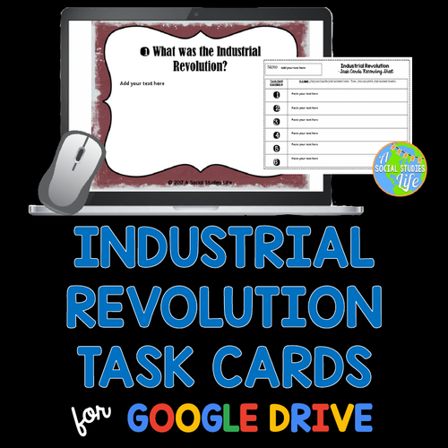 Industrial Revolution TASK CARDS | Teaching Resources