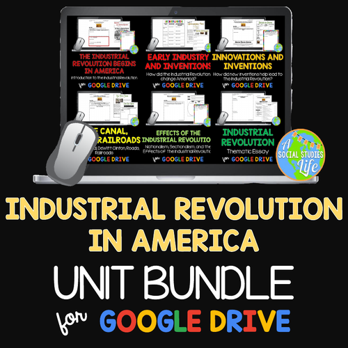 Industrial Revolution in America UNIT BUNDLE | Teaching Resources