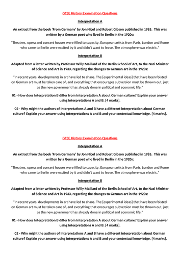 Art and Culture in Nazi Germany | Teaching Resources