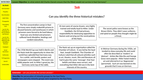 Persecution in Nazi Germany | Teaching Resources