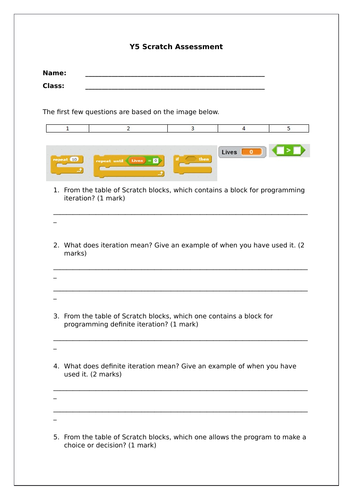 KS2 Introduction to Scratch Assessment | Teaching Resources