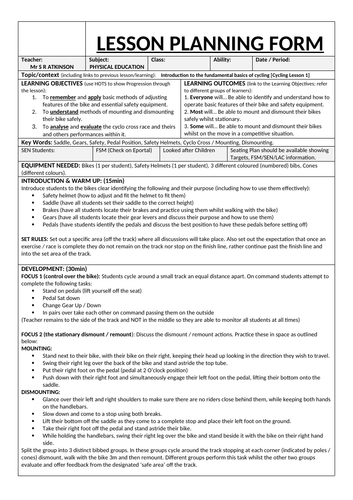 Cycling Resources and Lesson Plans | Teaching Resources