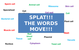 Cells | Moving Splat!!! | Game | Revision | Teaching Resources