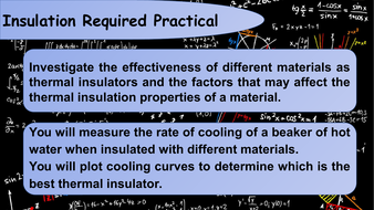KS4 AQA GCSE Science (Physics) Insulation lesson | Teaching Resources