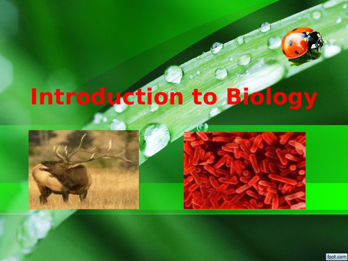 Introduction to Biology | Teaching Resources