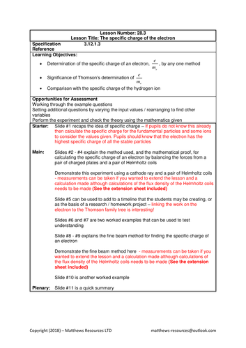 A-Level Turning Points in Physics - Specific Charge of the Electron ...