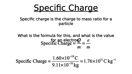 A-Level Turning Points in Physics - Specific Charge of the Electron ...