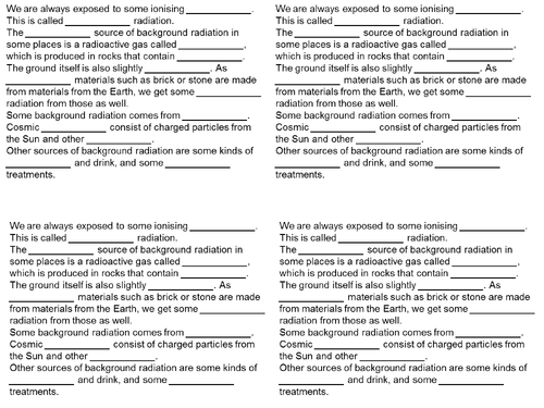 Background Radiation SP6d CP6d Edexcel 9-1 GCSE Physics Radioactivity ...