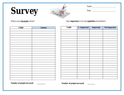 Data Handling Activities | Teaching Resources
