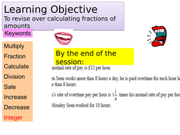 GCSE 1-9 Reverse Fractions of Amounts using bar modelling | Teaching ...