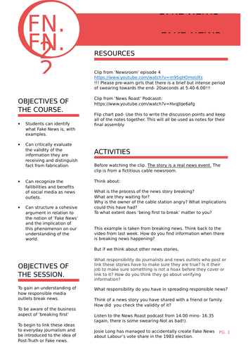 Critical Thinking: Fake News | Teaching Resources