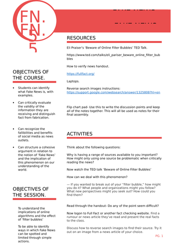 Critical Thinking: Fake News | Teaching Resources