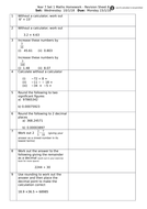 Year 7 Higher Maths Revision homework sheets | Teaching Resources