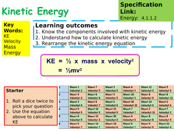 KS4 AQA GCSE Science (Physics) Kinetic Energy Lesson | Teaching Resources