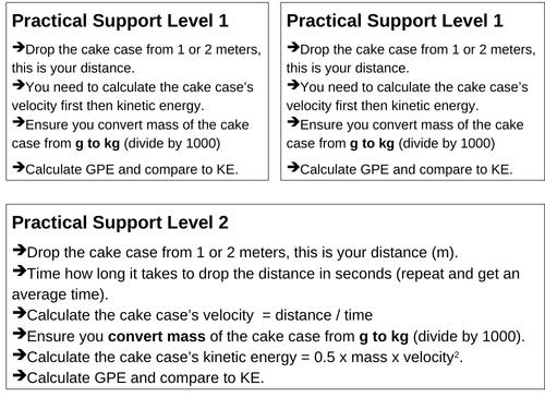 Stored Energies CP3d SP3d Edexcel 9-1 GCSE Physics Conservation of ...