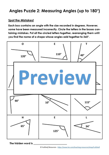 Angles Worksheets KS2 | Teaching Resources