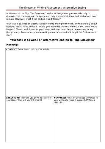 The Snowman Film: Year 5 Scheme of Work | Teaching Resources