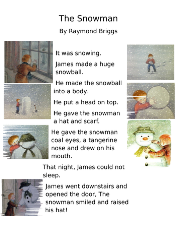 The Snowman Film: Year 5 Scheme of Work | Teaching Resources