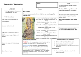 Ozymandias - AQA Power and Conflict | Teaching Resources