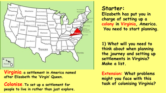 14) Walter Raleigh and the colonisation of Virginia - GCSE Edexcel ...