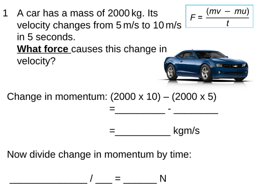Momentum CP2f SP2f Edexcel 9-1 GCSE Physics Forces and Motion ...