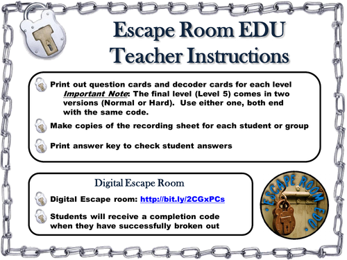 Animal Adaptations Escape Room | Teaching Resources