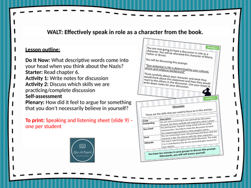 Boy In The Striped Pyjamas - Chapter 6 (FULL LESSON) | Teaching Resources