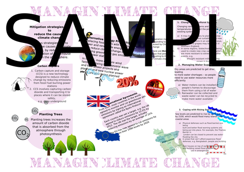 GCSE Geography: Managing Climate Change | Teaching Resources
