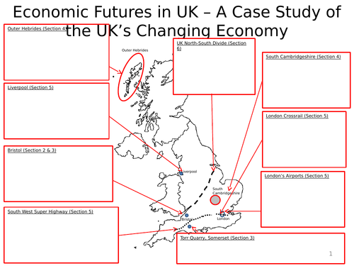 UK's Changing Economy Case Study Booklet AQA GSCE Geography | Teaching ...