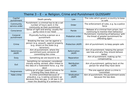RE GCSE AQA Religion, Crime and Punishment - Lesson 1 Types and causes ...