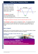 Transverse Waves Revision Resource Teaching Resources