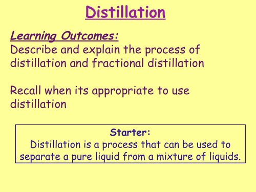 GCSE OCR Gateway C2 Chemistry - Distillation | Teaching Resources