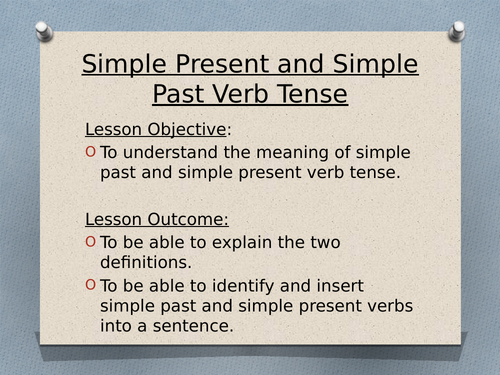 Verb tenses for Year 6 SATs | Teaching Resources