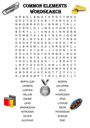 Chemistry Word Search Bundle. Includes 10 different word searches ...