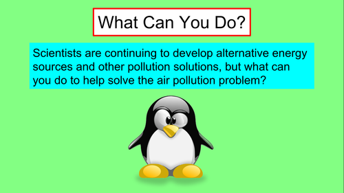 Air Pollution - Lesson, Review Assignment, Puzzle and Project ...