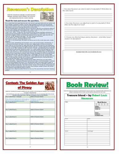 Treasure Island KS3 Comprehension Activities Booklet! | Teaching Resources