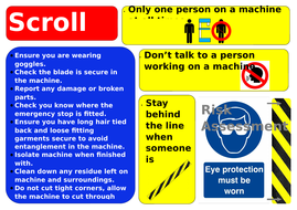 Health and Safety Posters for Workshop Machines | Teaching Resources