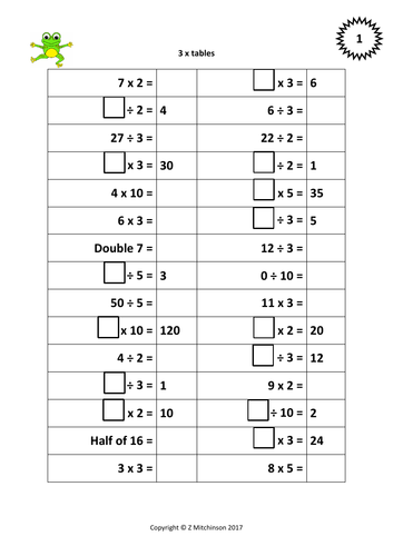 year-2-times-tables-teaching-resources