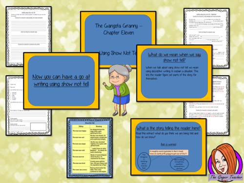 Gangsta Granny – Using Show not Tell in Writing - Complete Lesson ...