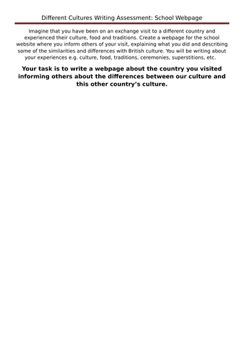 Different Cultures: Year 7 Poetry Scheme of Work | Teaching Resources