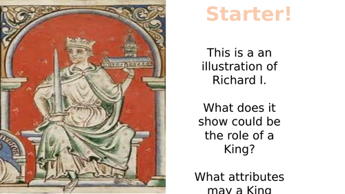 Edexcel 9-1 Paper 2 - Richard I and King John - Unit 1 | Teaching Resources